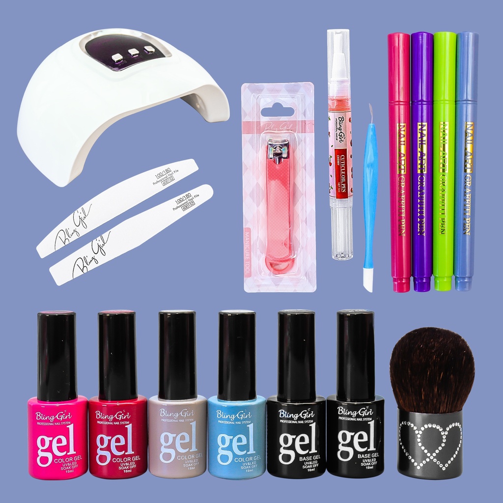 Bling Girl Gelish Set with Lamp [S2404P20] | BlingGirl